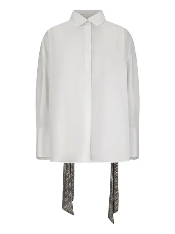 Giuseppe Di Morabito Crystal-embellished Shirt - White