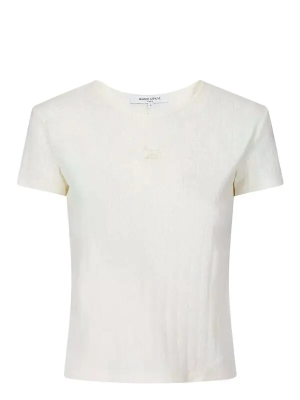 Maison Kitsuné Baby Fox Pointelle T-shirt - Neutrals