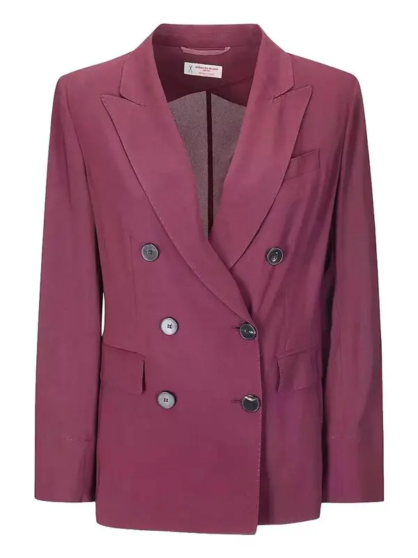 Alberto Biani Double-breasted Blazer - Purple