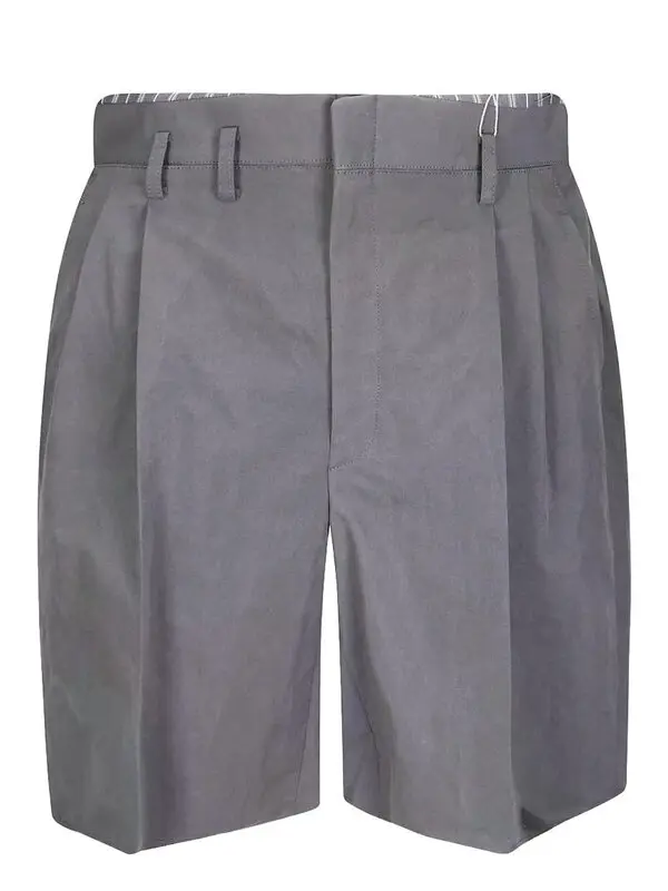 MAISON MARGIELA Pleated Four-stitch Shorts - Grey