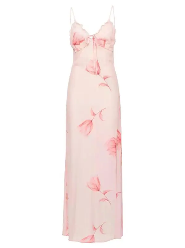 MAR DE MARGARITAS Riley Floral-print Maxi Dress - Pink