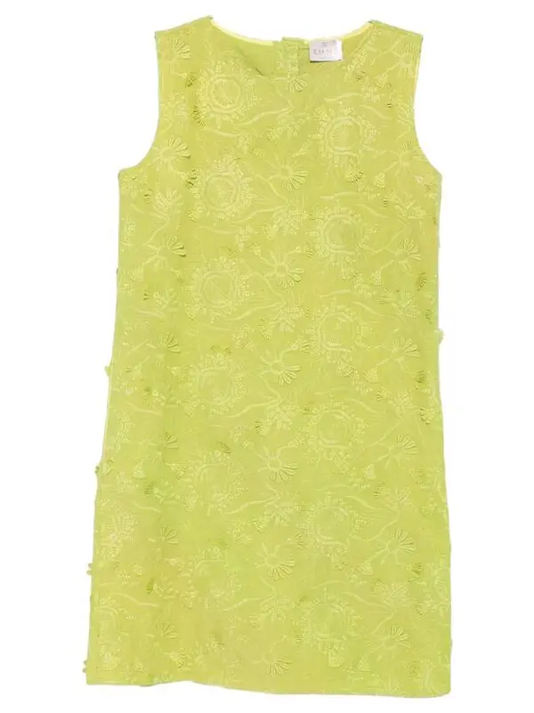 Marella Floral-embroidered Mini Dress - Green
