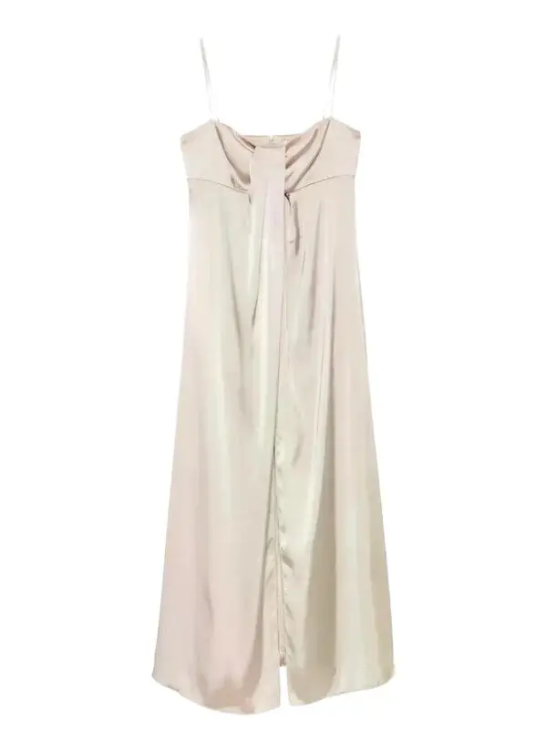 Marella Knot-detail Maxi Dress - Neutrals