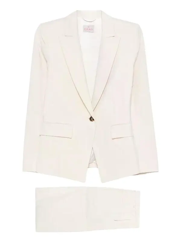 Marella Emmslogan Single-breasted Suit - Neutrals