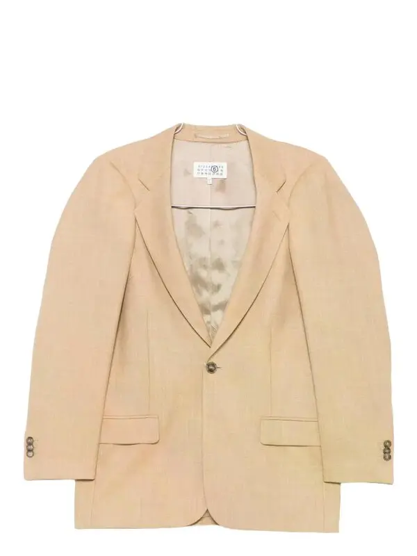 MAISON MARGIELA Single-breasted Blazer - Neutrals