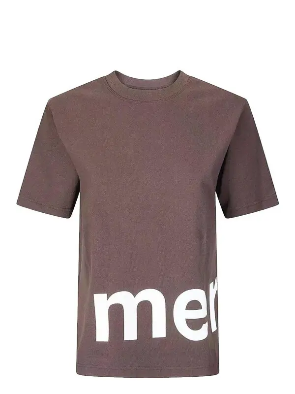 MERIPPA Logo-print T-shirt - Brown