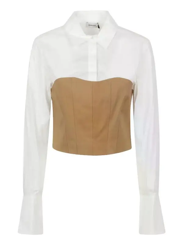 Simkhai Lidey Corset-style Panelled Shirt - White