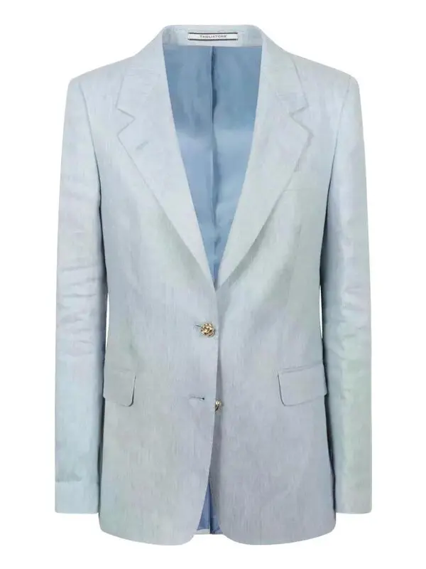 Tagliatore Peak-lapel Blazer - Blue