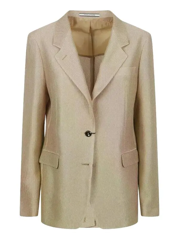 Tagliatore Parigi Textured Single-breasted Blazer - Neutrals
