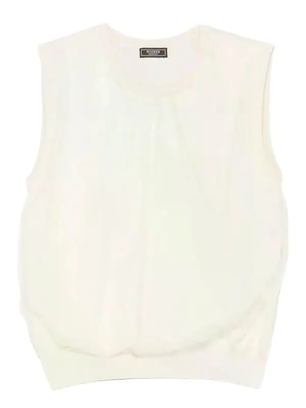 Peserico Tulle-overlay Vest - Neutrals