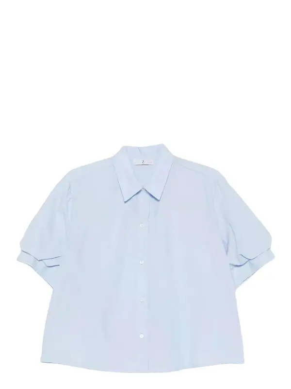 WHYCI Puff-sleeves Shirt - Blue