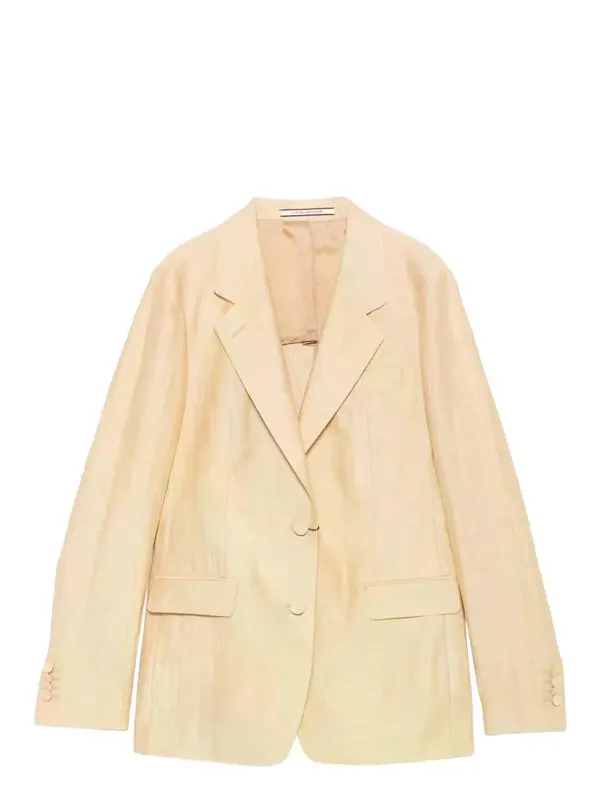 Tagliatore Slub Texture Single-breasted Blazer - Neutrals