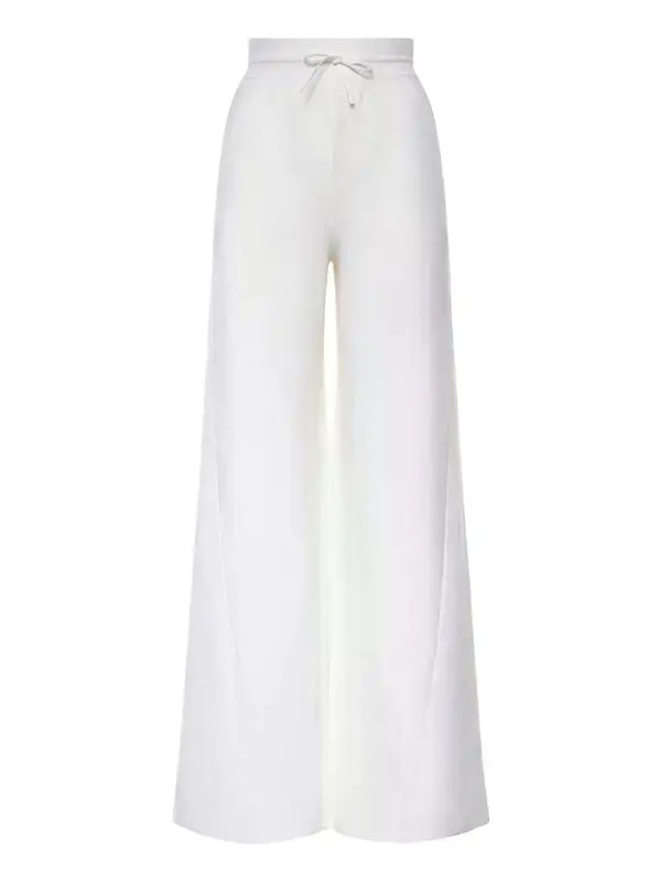Loro Piana Drawstring Wide-leg Trousers - White