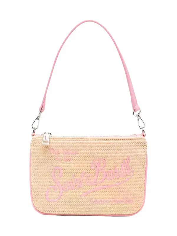 MC2 SAINT BARTH Embroidered Raffia Tote Bag - Neutrals