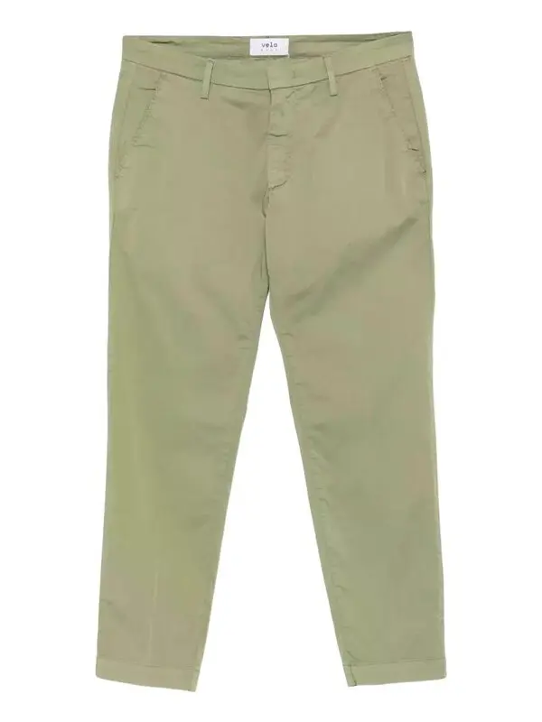VELA SHOP Belt-loop Pocket Trousers - Green