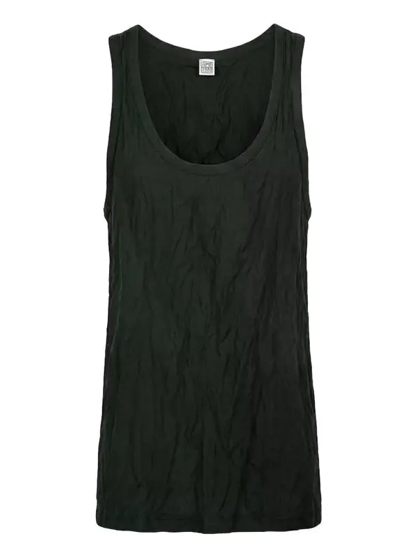 TOTEME Crinkled Tank Top - Green