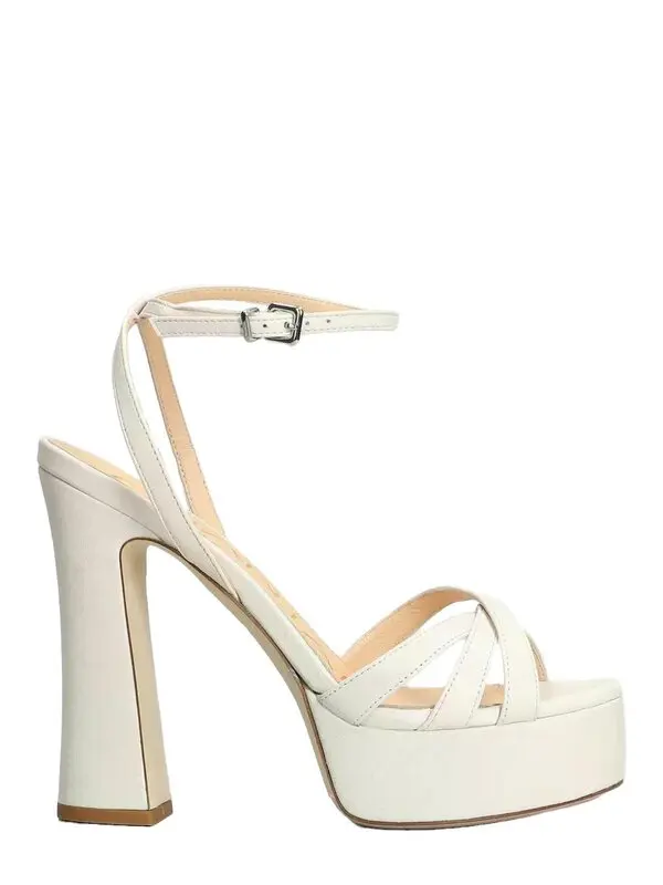 CHANTAL Platform Sandals - White