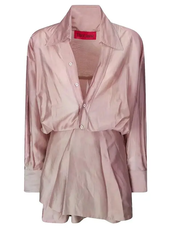 THELATEST Denise Mini Dress - Pink
