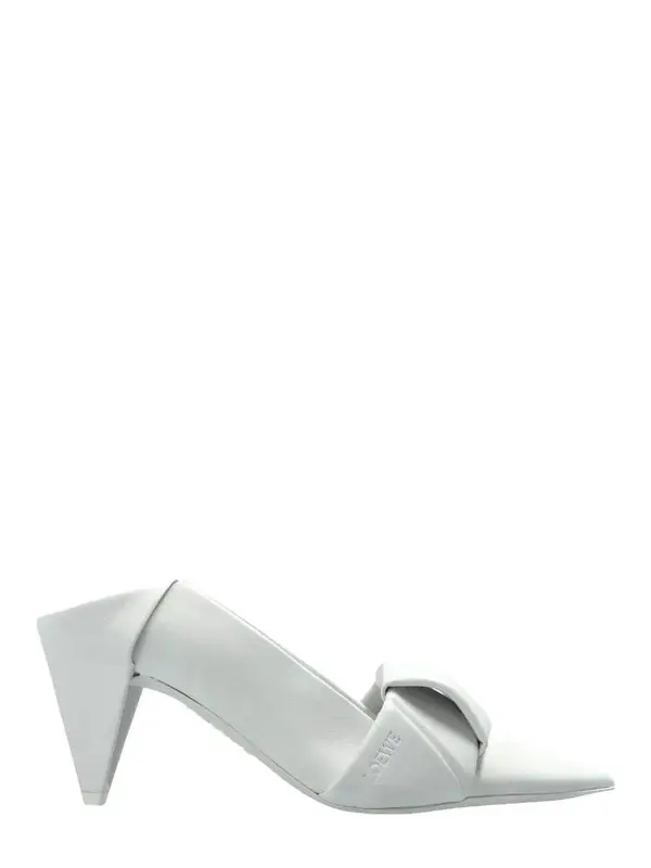 Loewe 85mm Origami Heeled Mules - Grey
