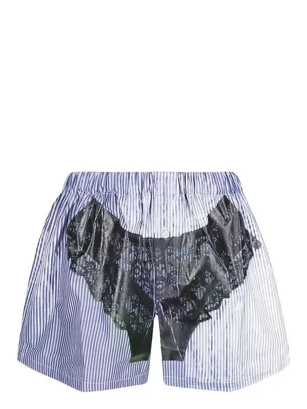 Vaquera Trompe L'oeil Boxer Shorts - Blue