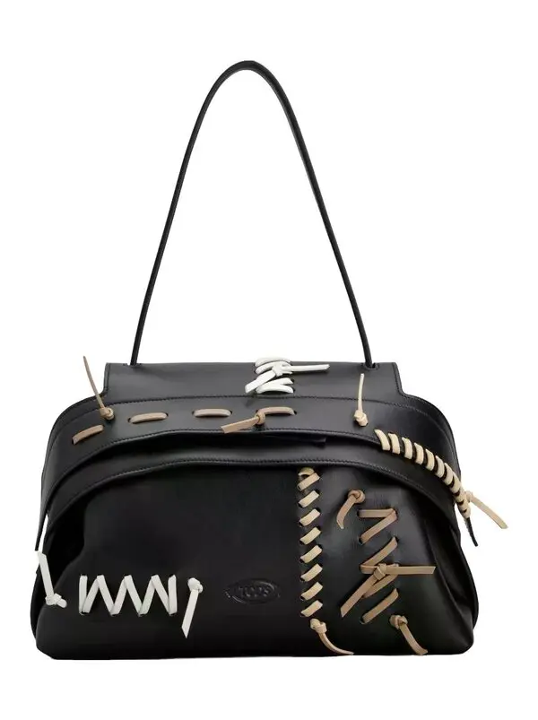 TOD'S Wave Shoulder Bag - Black