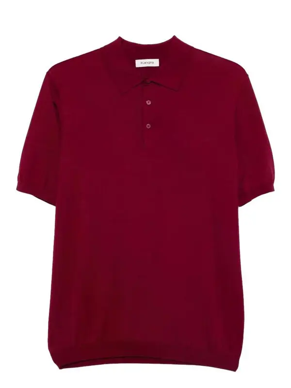 KANGRA Half-button Polo Shirt - Red
