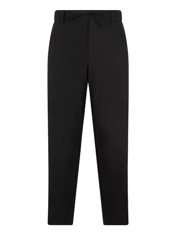 BOSS Drawstring-waist Trousers - Black