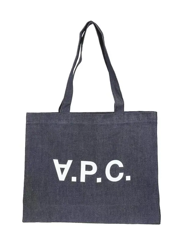 A.p.c. Daniela Logo-print Denim Tote Bag - Blue