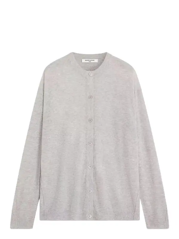 Maison Kitsuné Sheer Button-up Cardigan - Grey