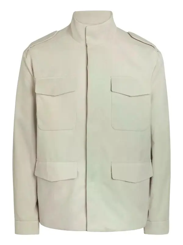 TOD'S Zipped Field Jacket - White