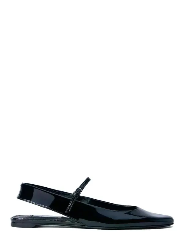 TOTEME Slingback Leather Pumps - Black