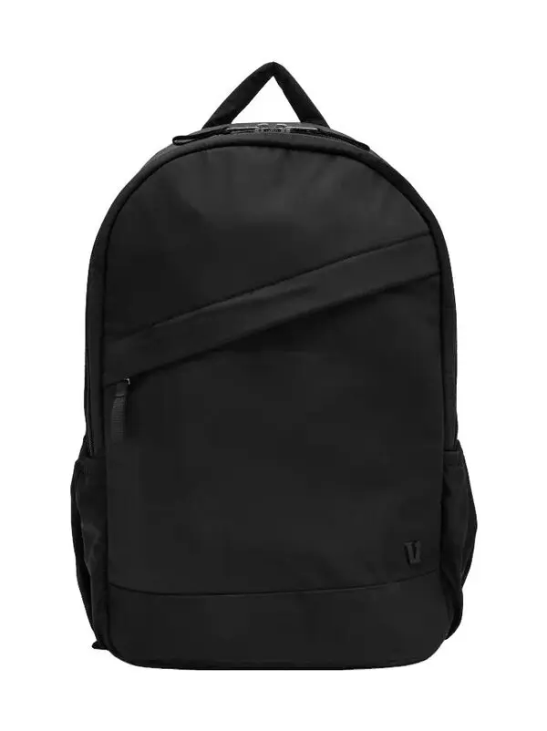 Vuori Logo-patch Zip-pocket Backpack - Black