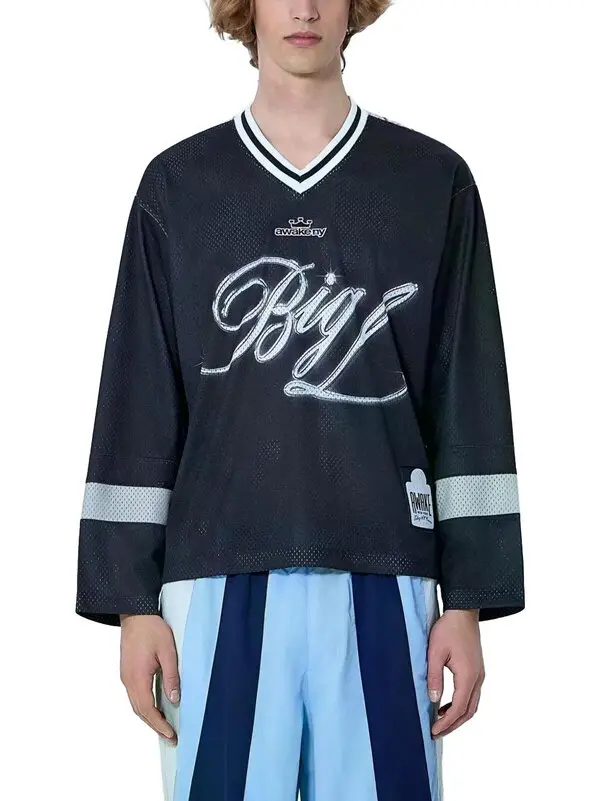 AWAKE NY X Big "the Big Picture" Long Sleeve T-shirt - Black