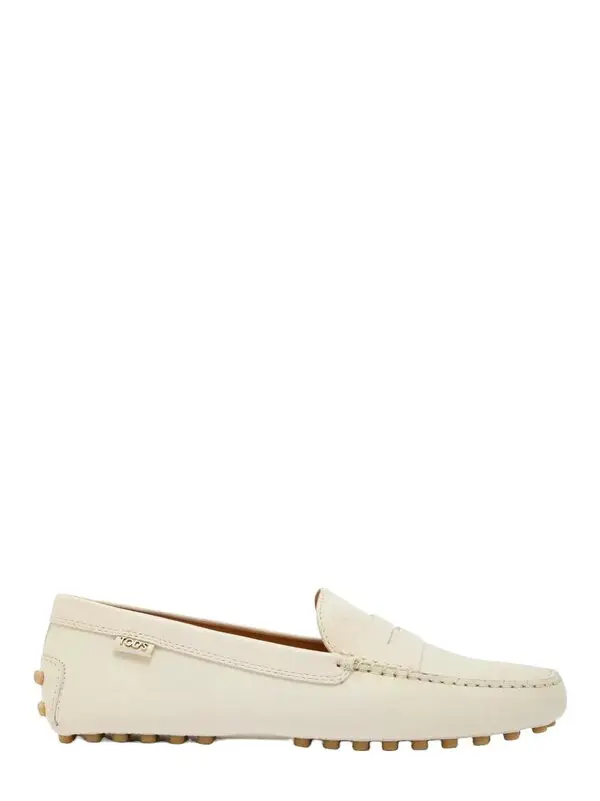 TOD'S Gommino Leather Loafers - Neutrals