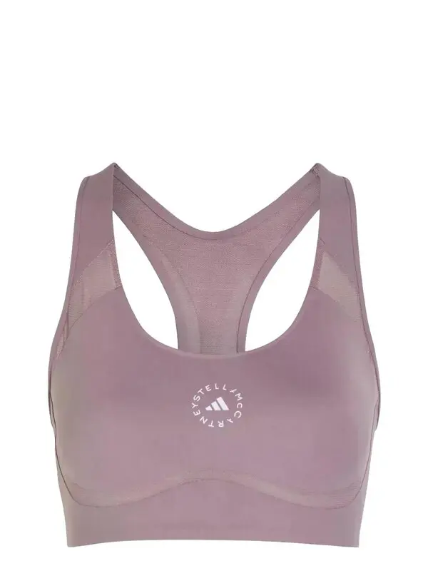 Adidas By Stella McCartney Truepurpose Logo-print Sports Bra - Purple