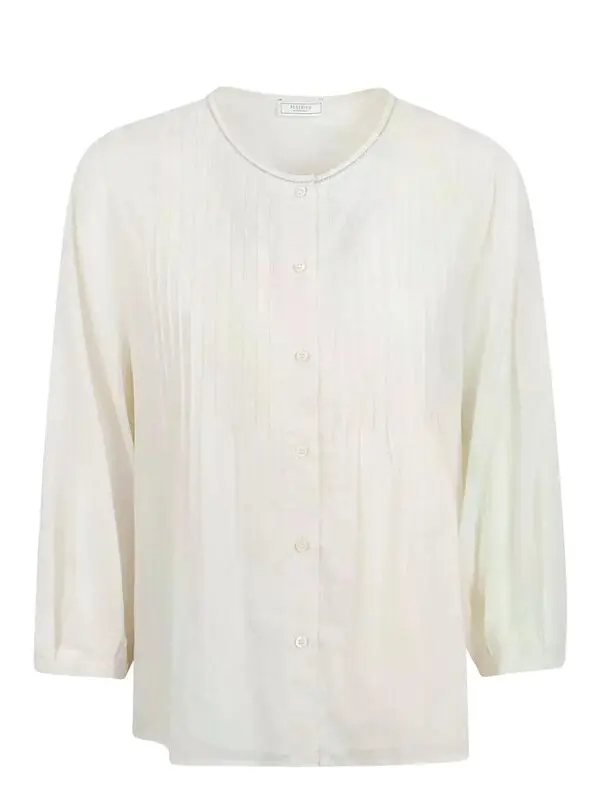 Peserico Pintuck Bead-embellished Shirt - Neutrals