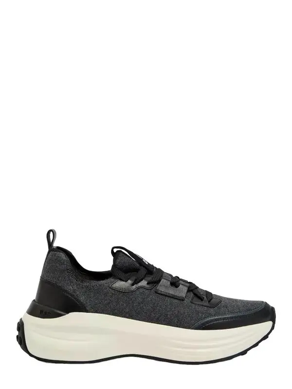 TOD'S Panelled Lace-up Sneakers - Grey