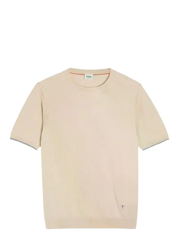 TOD'S Cotton Fine-knit Top - Neutrals
