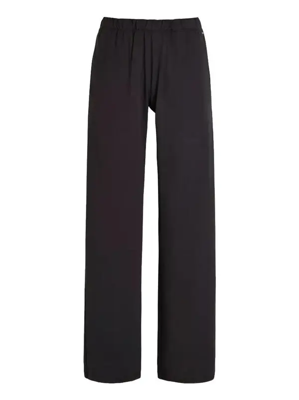 Vuori Elasticated Wide-leg Trousers - Black