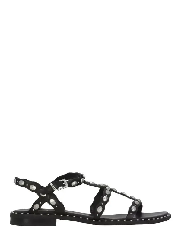 Ash Stud-embellished Leather Sandals - Black