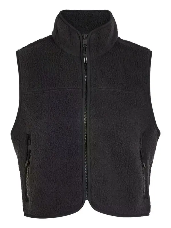 Vuori Alpine Fleece Zip-up Gilet - Black