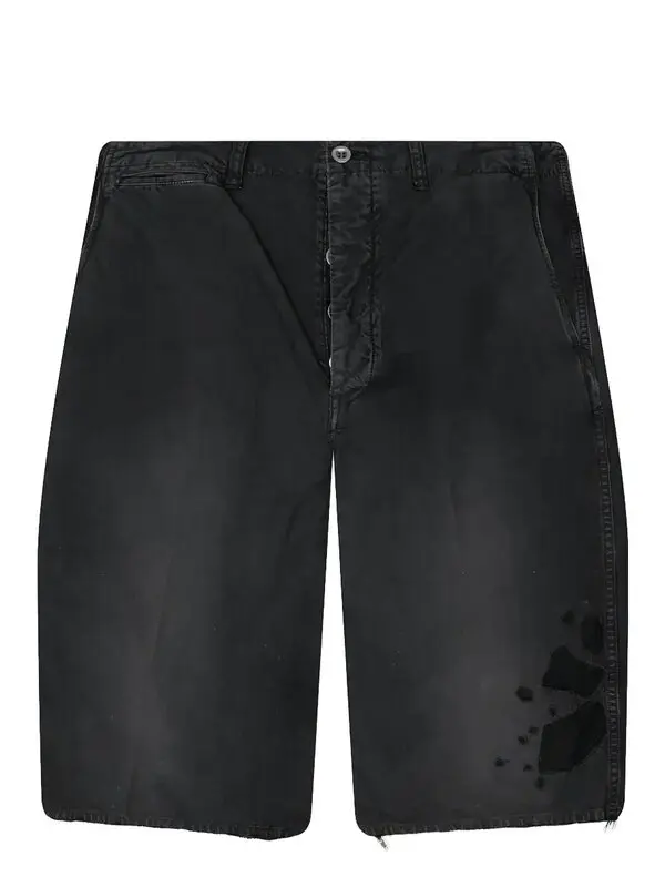 Visvim Broader Chino Crash Shorts - Black
