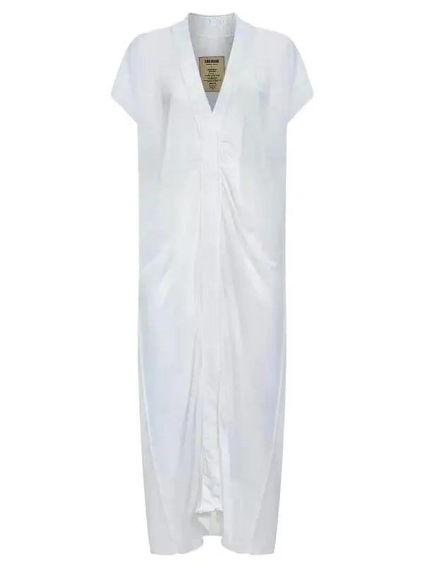 UMA WANG Asymmetric Gathered Dress - White