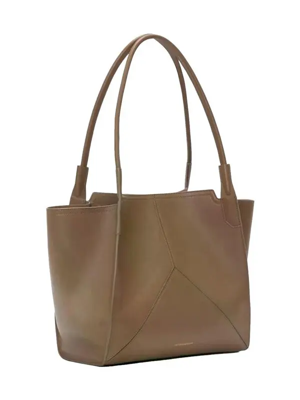 Victoria Beckham Panelled Leather Tote - Brown