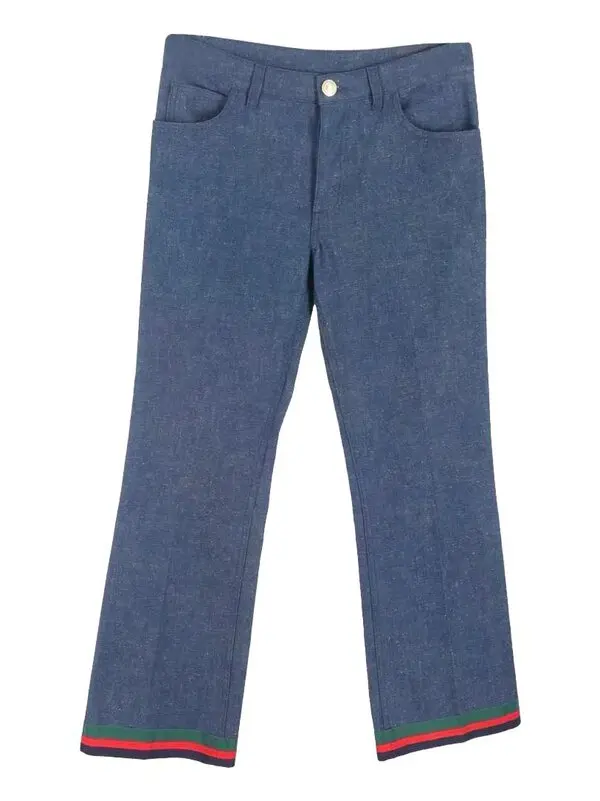 Gucci Rabbit-patch Flared Jeans - Blue