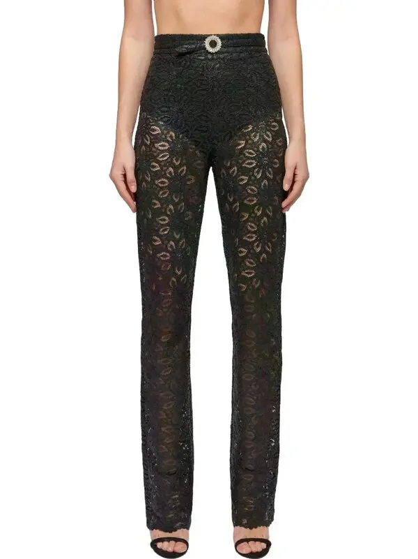 CATALINA Carolyn Lace Trousers - Black