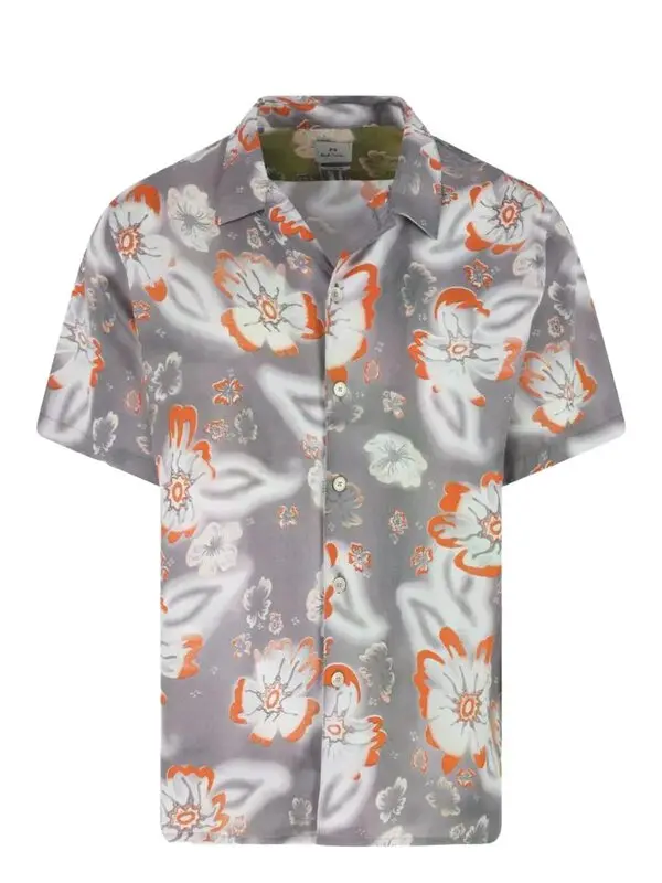 Paul Smith Floral-print Shirt - Grey