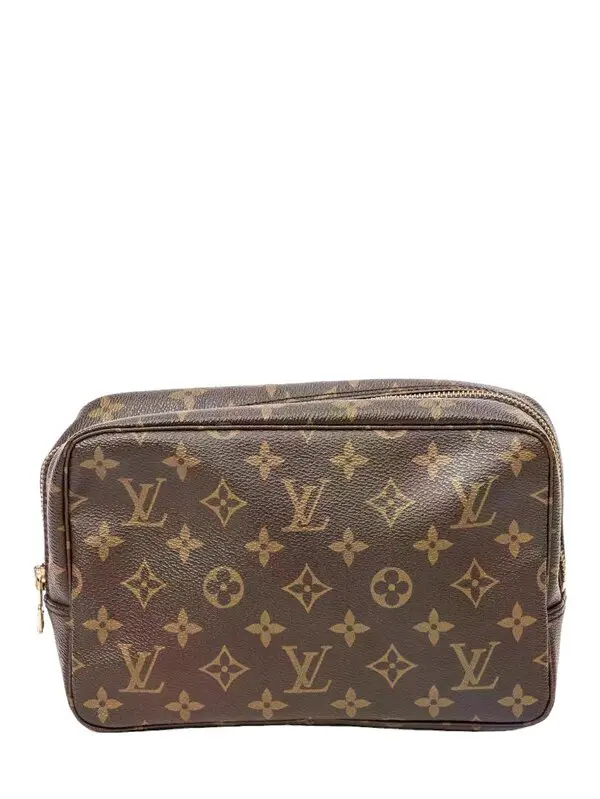 LOUIS VUITTON Monogram Canvas Makeup Bag - Brown