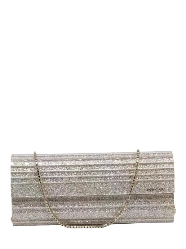 JIMMY CHOO Sweetie Glitter Clutch - Silver