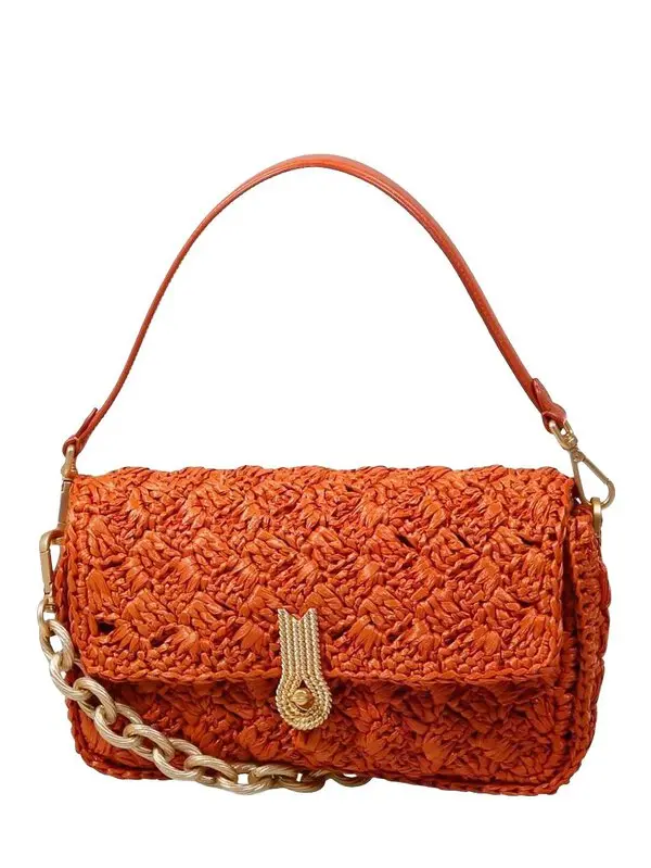 AMATO DANIELE Queen Woven Chain-link Shoulder Bag - Orange
